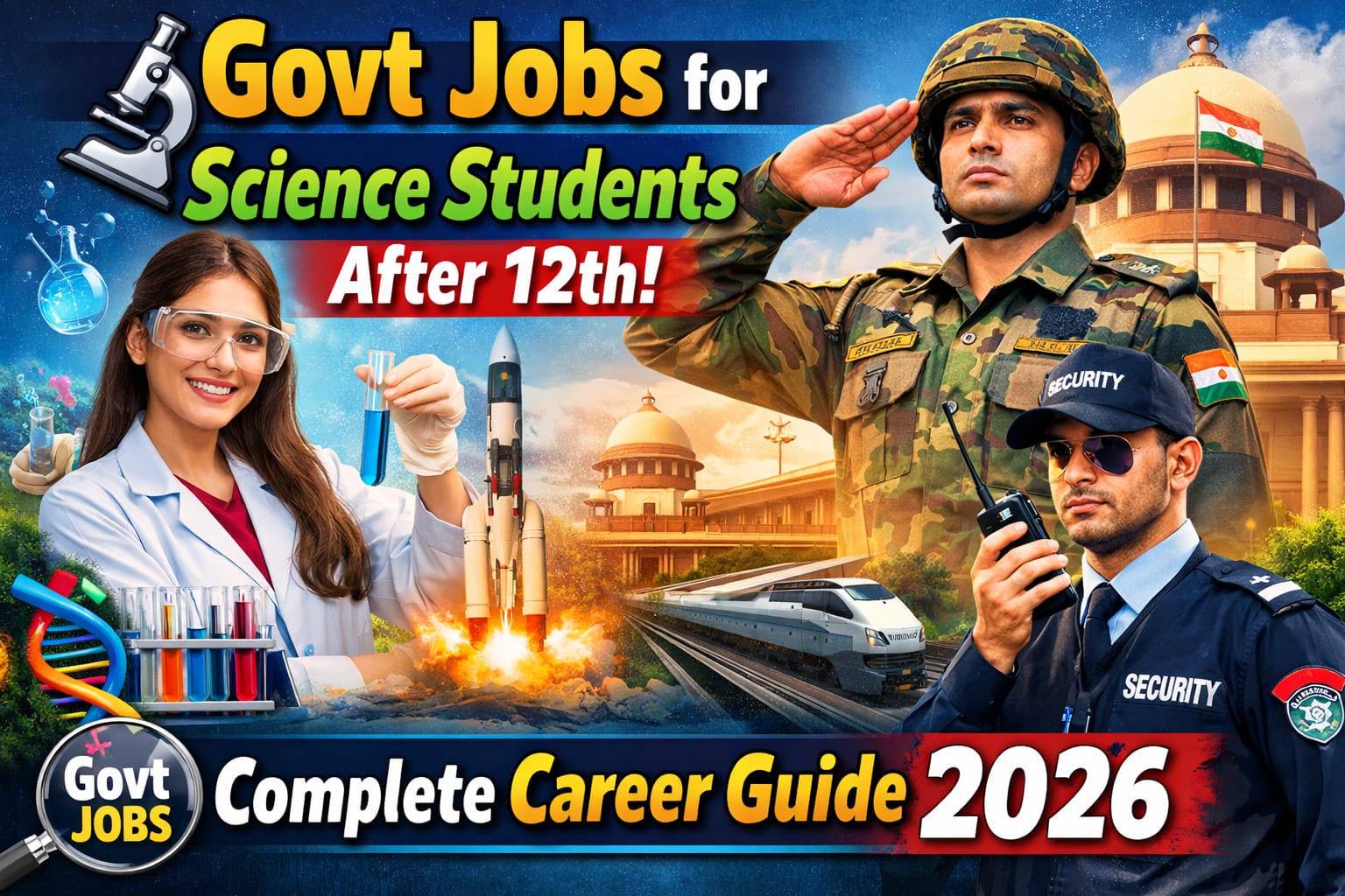 Govt Jobs for Science Students After 12th – High Salary Options 2026 ...